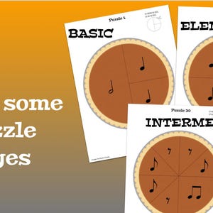 Pumpkin Pie Rhythm Puzzles: Thanksgiving Music Game (digital Download ...