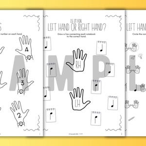Back to School Music Worksheets | Finger Numbers [beginner Piano ...