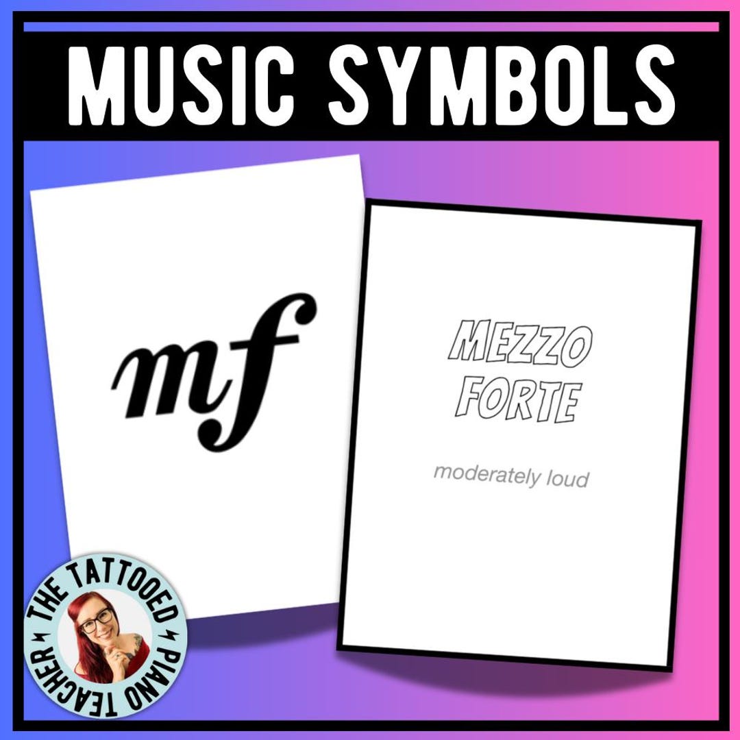Music Symbols Flash Cards | Dynamics Terms | Piano Music Theory ...