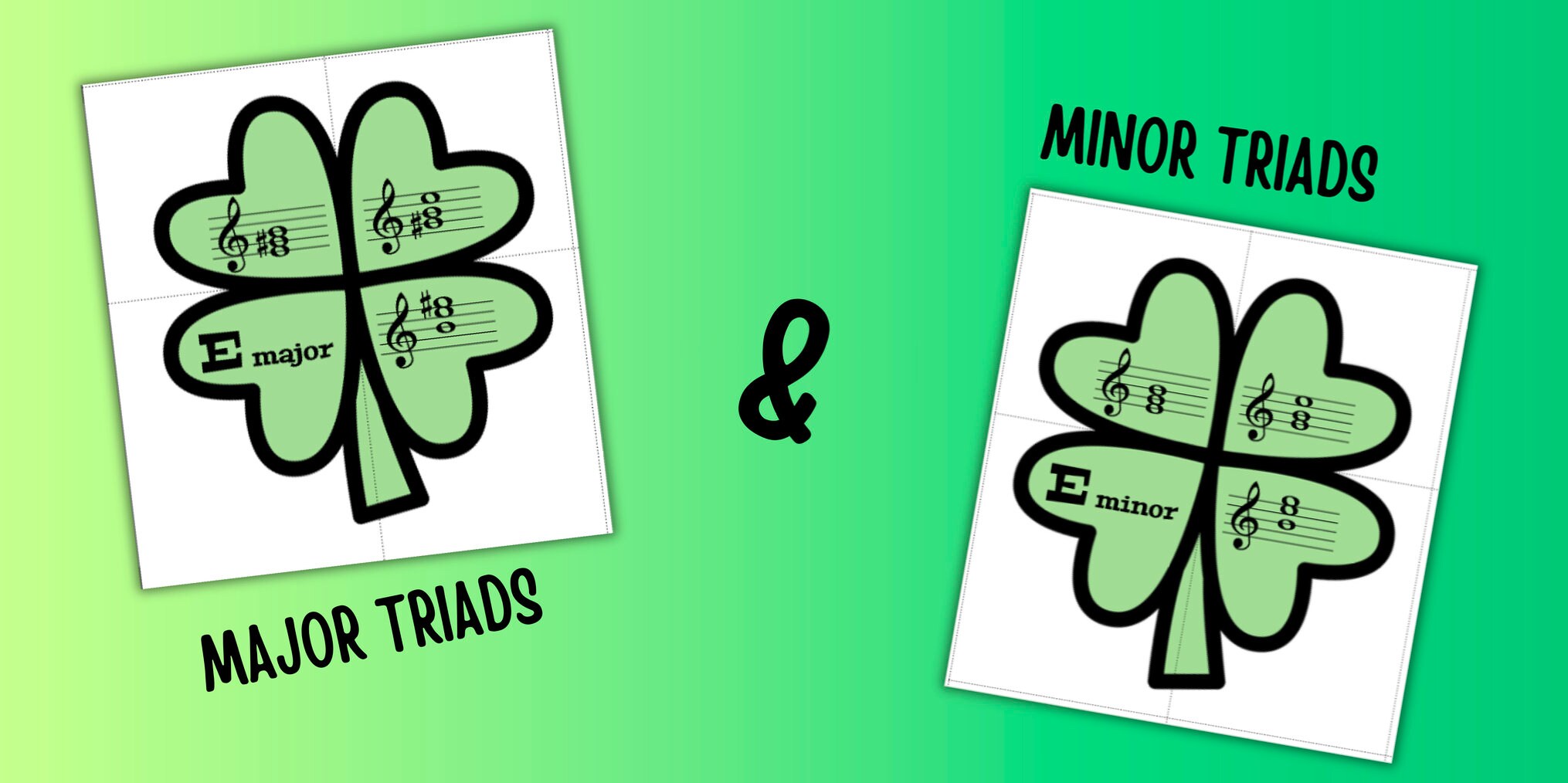 Chord Inversions Puzzles - St. Patrick's Day Music Theory Triads for ...