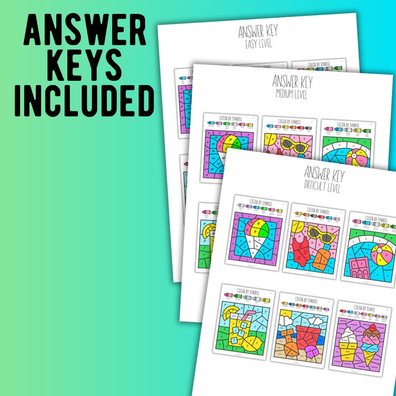 Summer Music Coloring Pages | Color by Code Music Symbols Dynamics | 3 ...