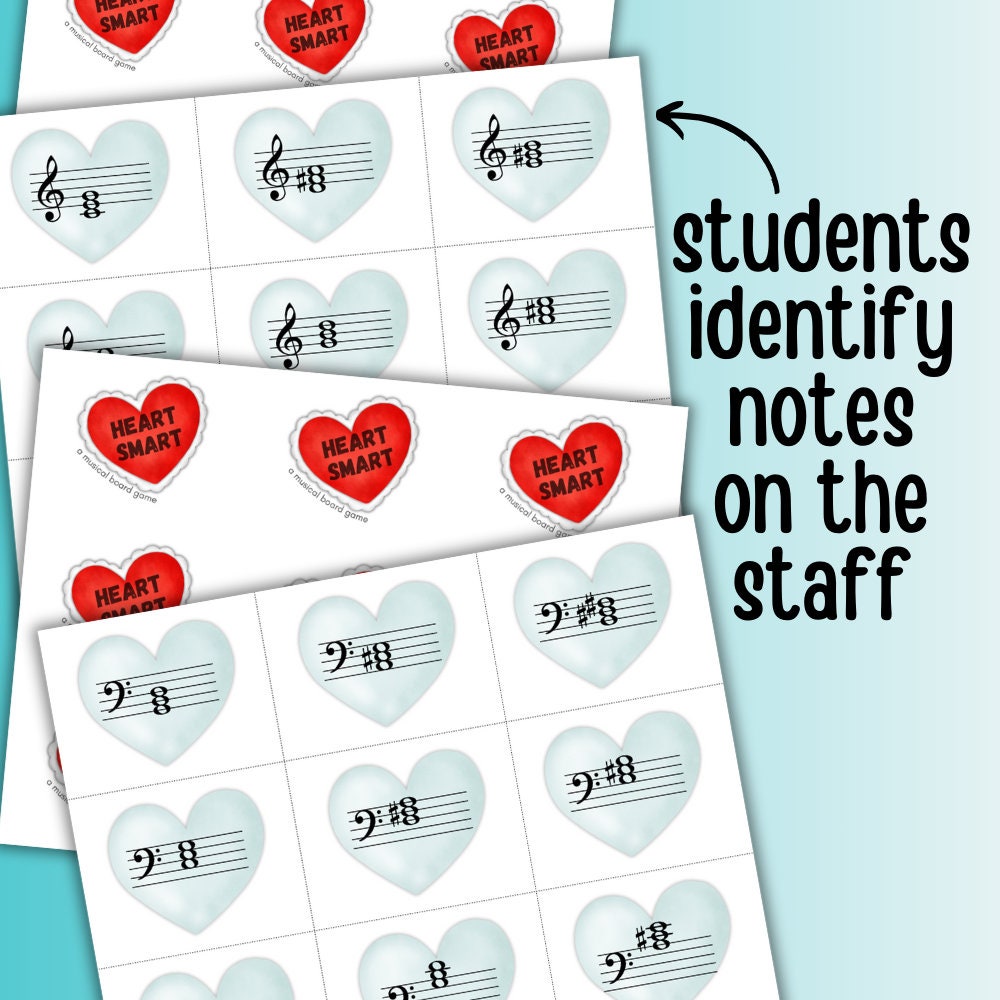 Valentine's Day Music Game Major Triads Board Game for February piano ...