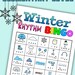 Winter Rhythm Bingo | Music Bingo Game for Beginners (note Values) - Etsy
