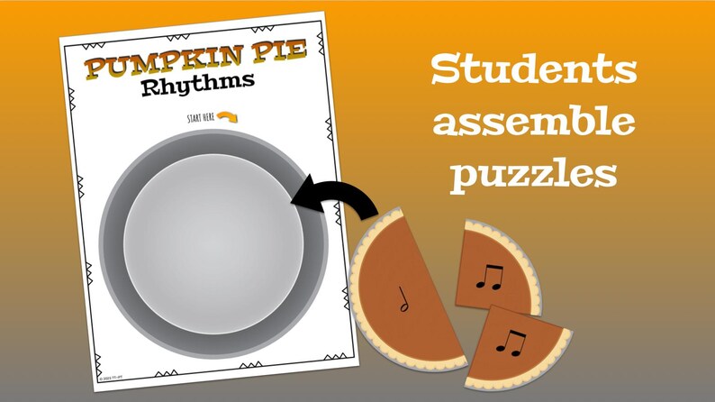 Pumpkin Pie Rhythm Puzzles: Thanksgiving Music Game (digital Download ...