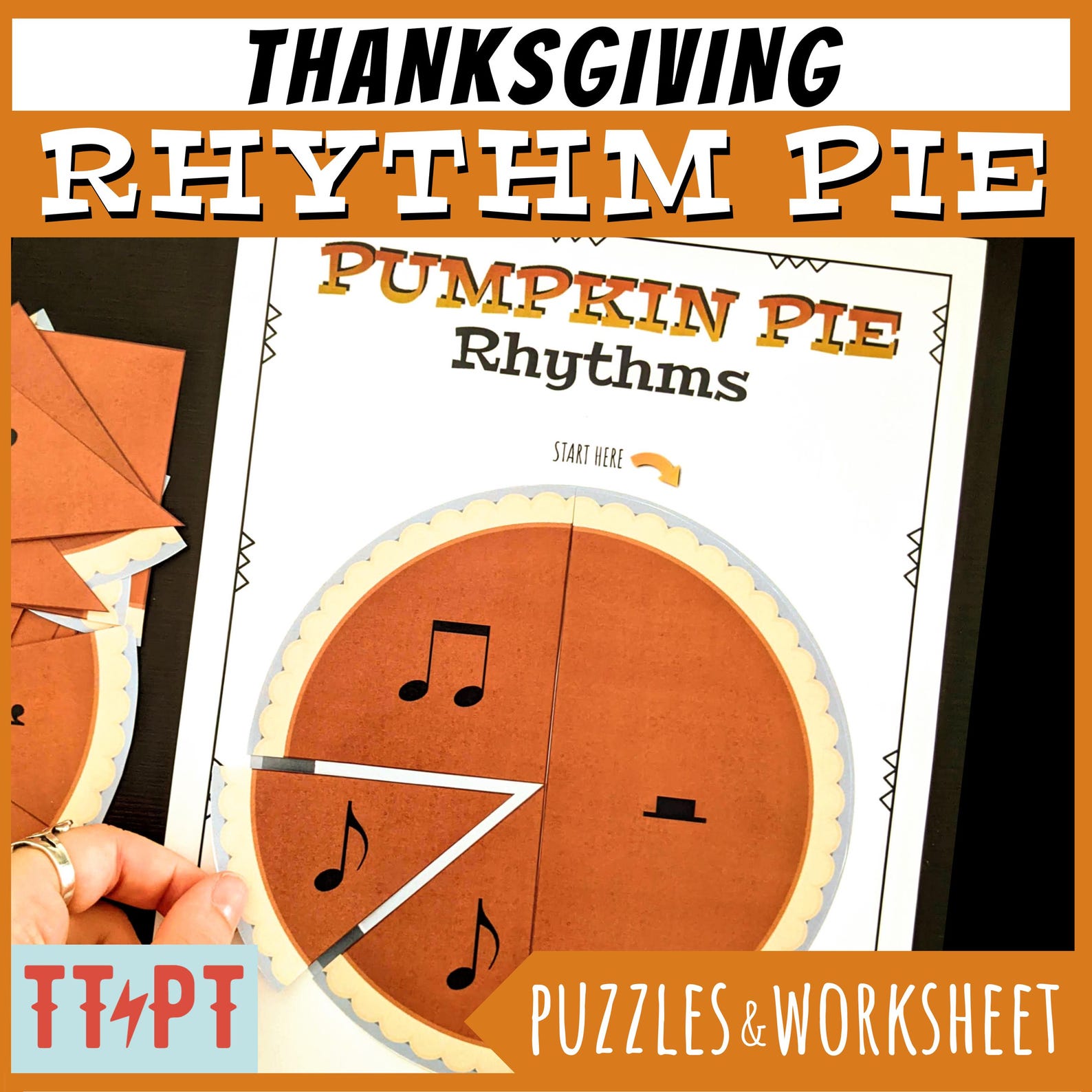 Pumpkin Pie Rhythm Puzzles: Thanksgiving Music Game (digital Download ...