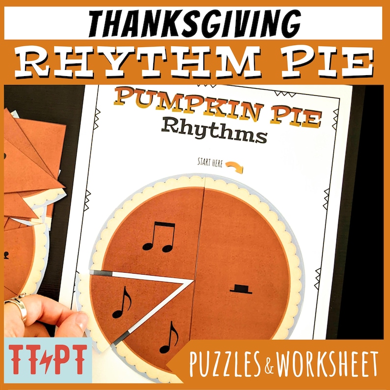 Pumpkin Pie Rhythm Puzzles: Thanksgiving Music Game (digital Download ...