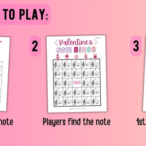 Valentine's Day Music Note Bingo | Music Theory Game for Piano Students ...