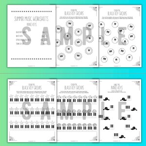 Summer Music Worksheets | Piano KEYS [black Keys, White Keys] Beach ...