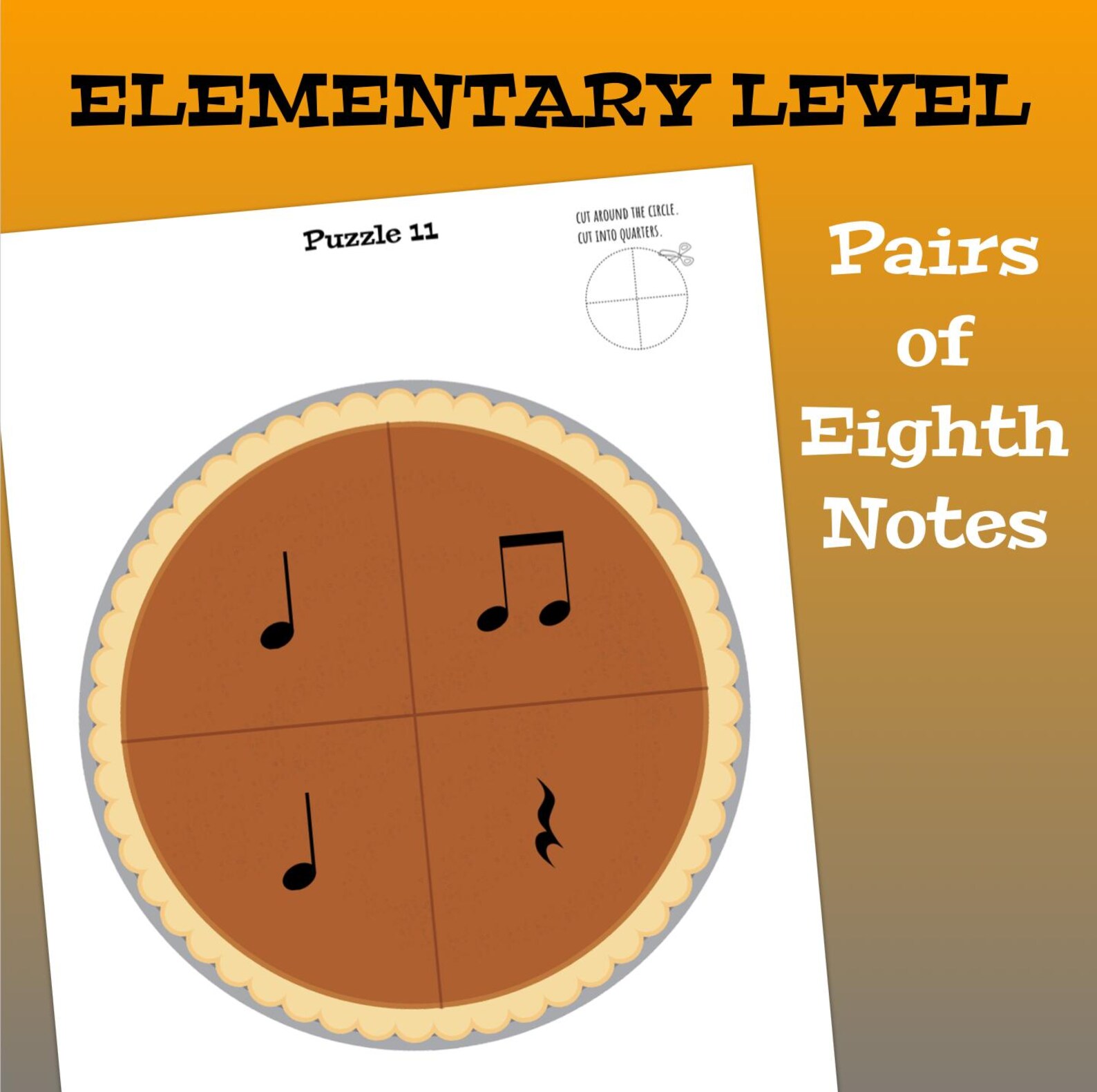 Pumpkin Pie Rhythm Puzzles: Thanksgiving Music Game (digital Download ...