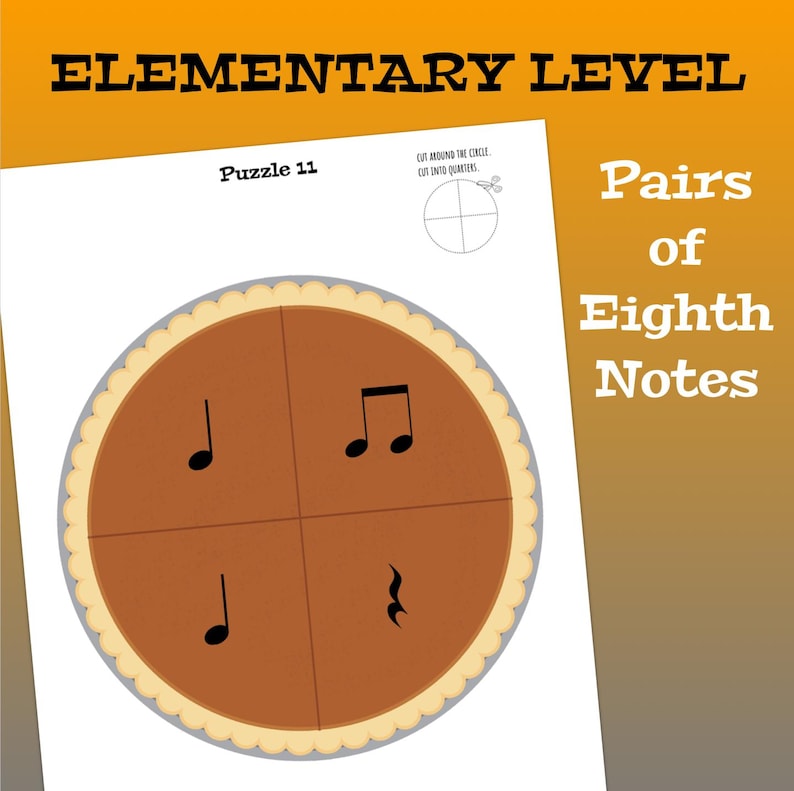 Pumpkin Pie Rhythm Puzzles: Thanksgiving Music Game (digital Download ...