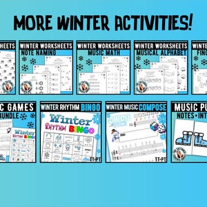 Winter Music Note Bingo | Music Theory Game for Piano Students | Naming ...