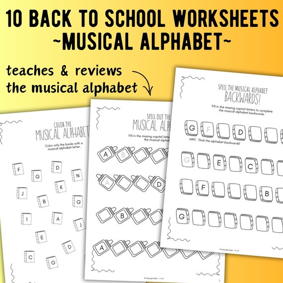 Musical Alphabet Worksheets Music Alphabet Challenge Puzzle Kids