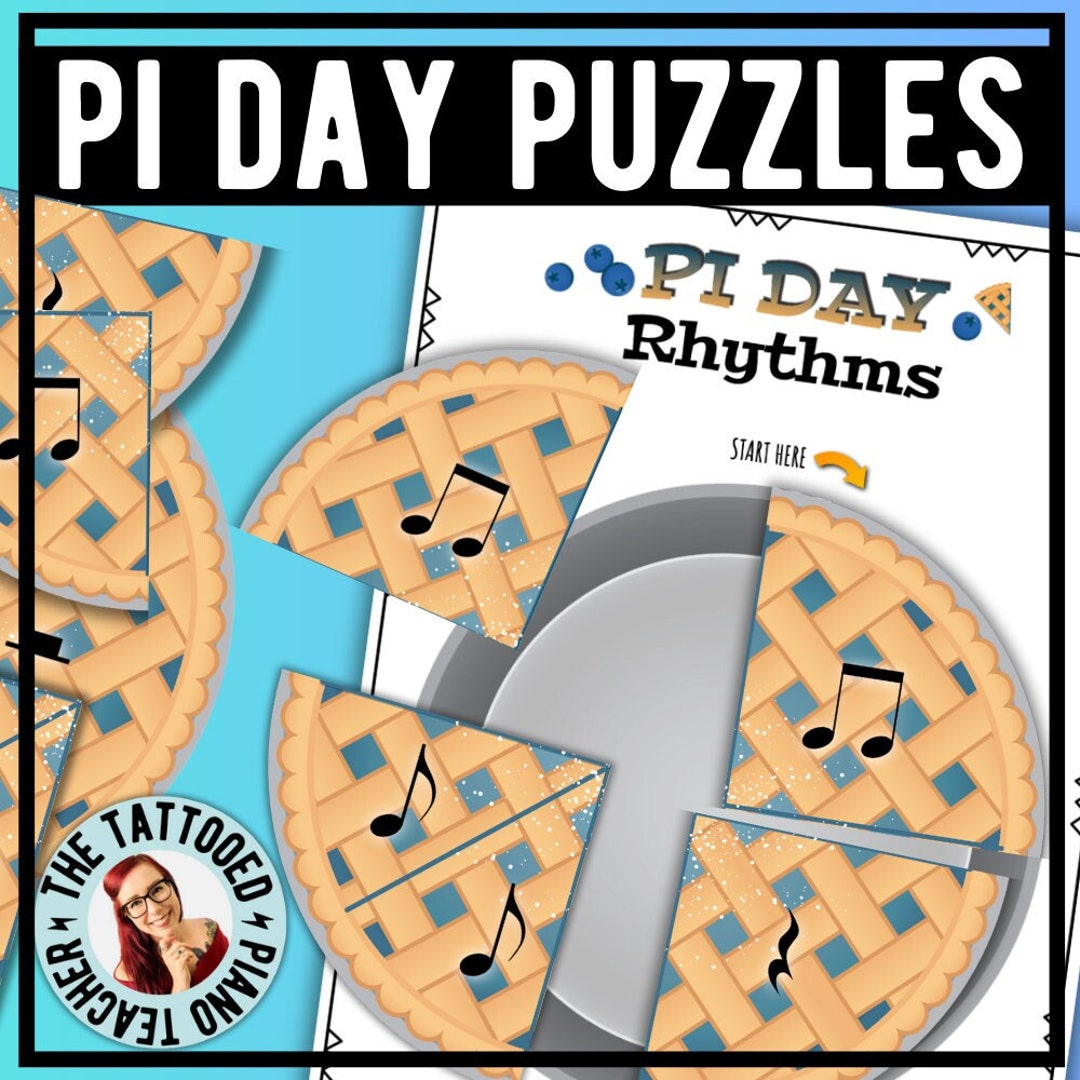 Pi Day Rhythm Pie Puzzles: Spring Music Game for Note & Rest Values - Etsy