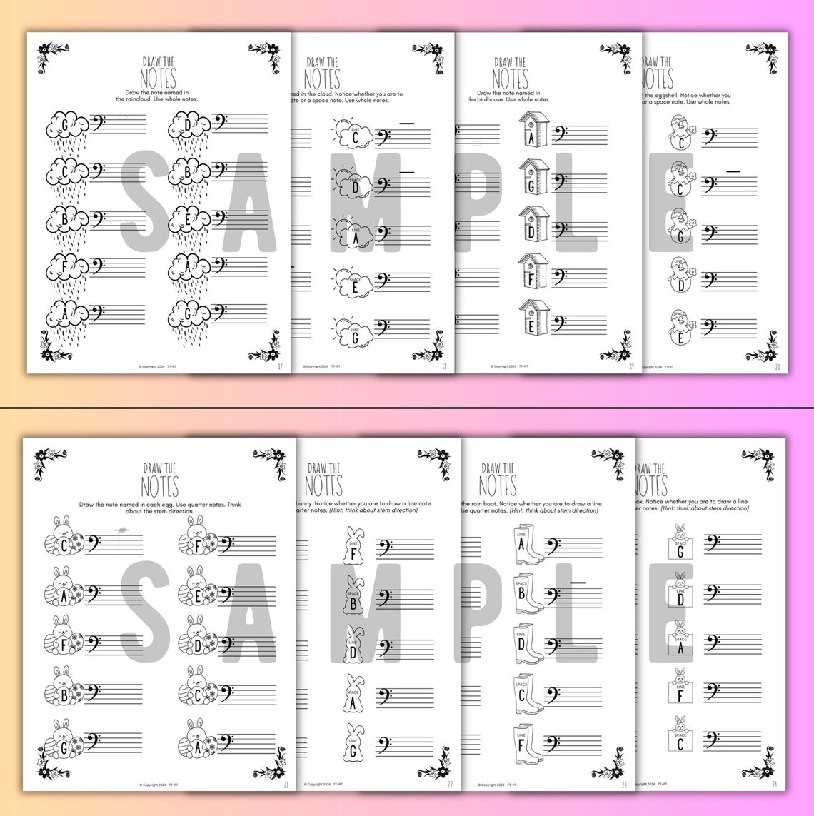 Spring Music Worksheets | Note Naming [beginner Piano Worksheets ...