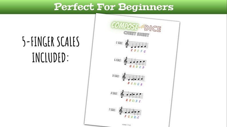 Christmas Music Composing Activity for Piano | Compose With Dice! Game ...
