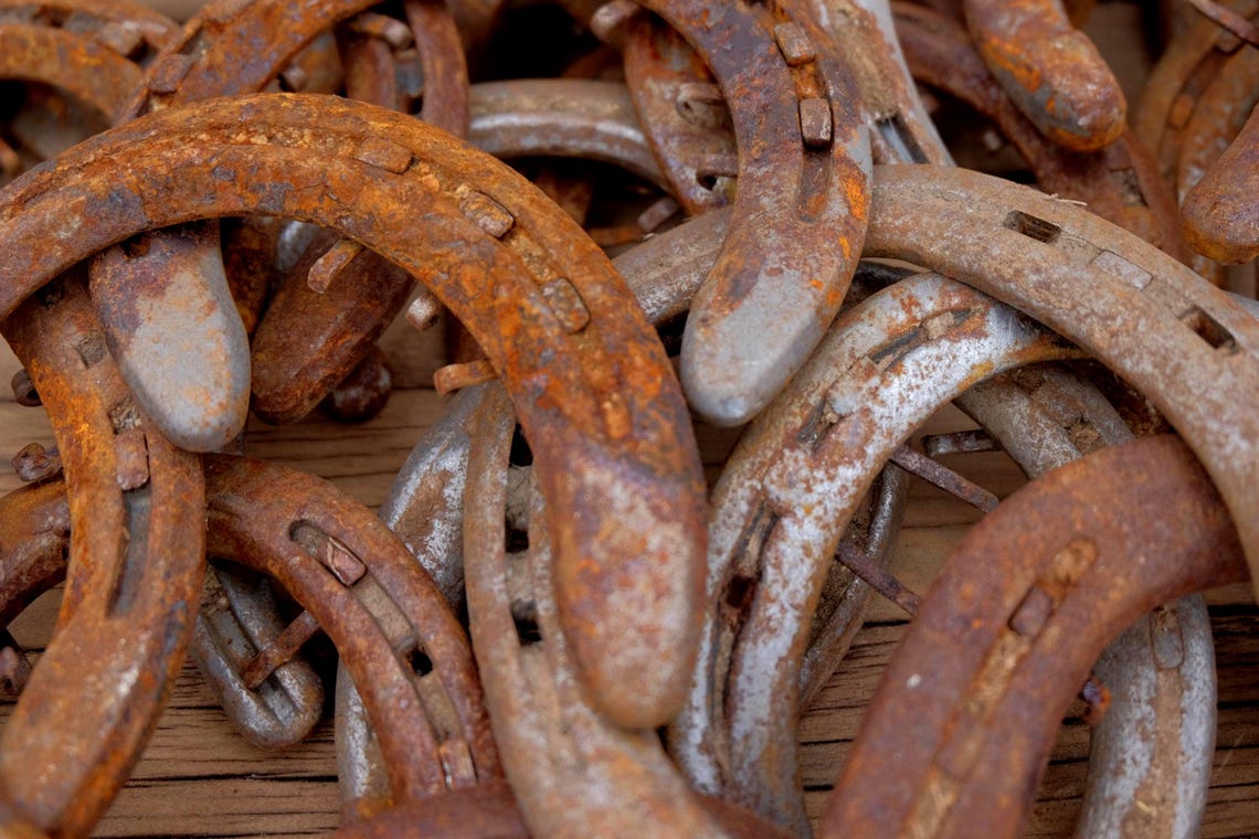 30 Used Horseshoe Rusty Cowboy Project Western Art Decor - Etsy