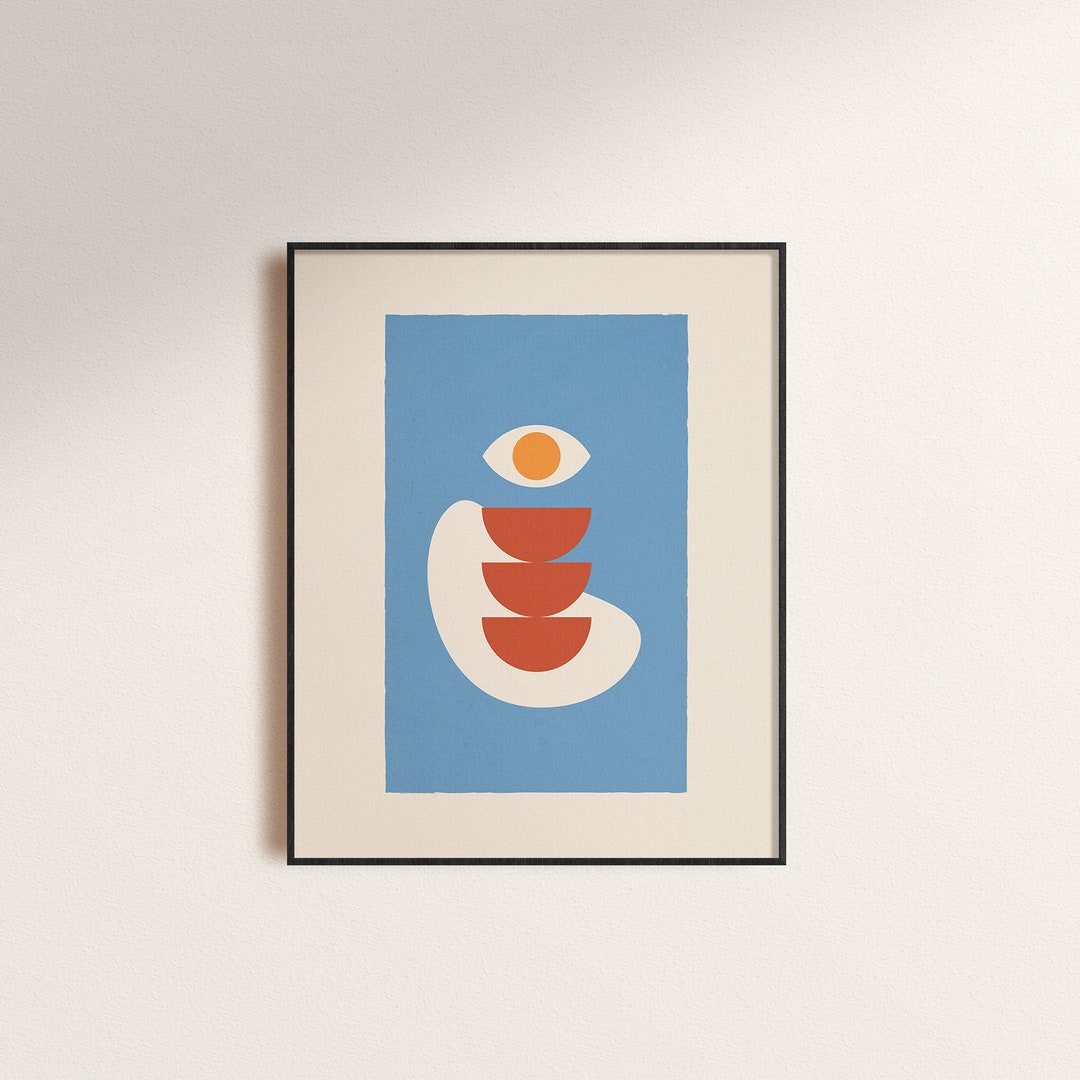 Third Eye Print, Modern Wall Art, Printable Geometric Art, Symbolic ...