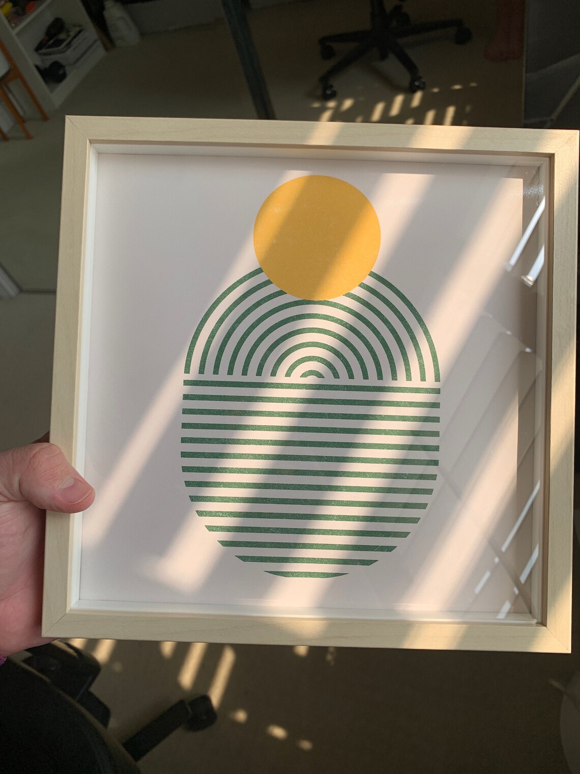 Dawn Print, Modern Wall Art, Printable Geometric Art, Symbolic Sunrise ...