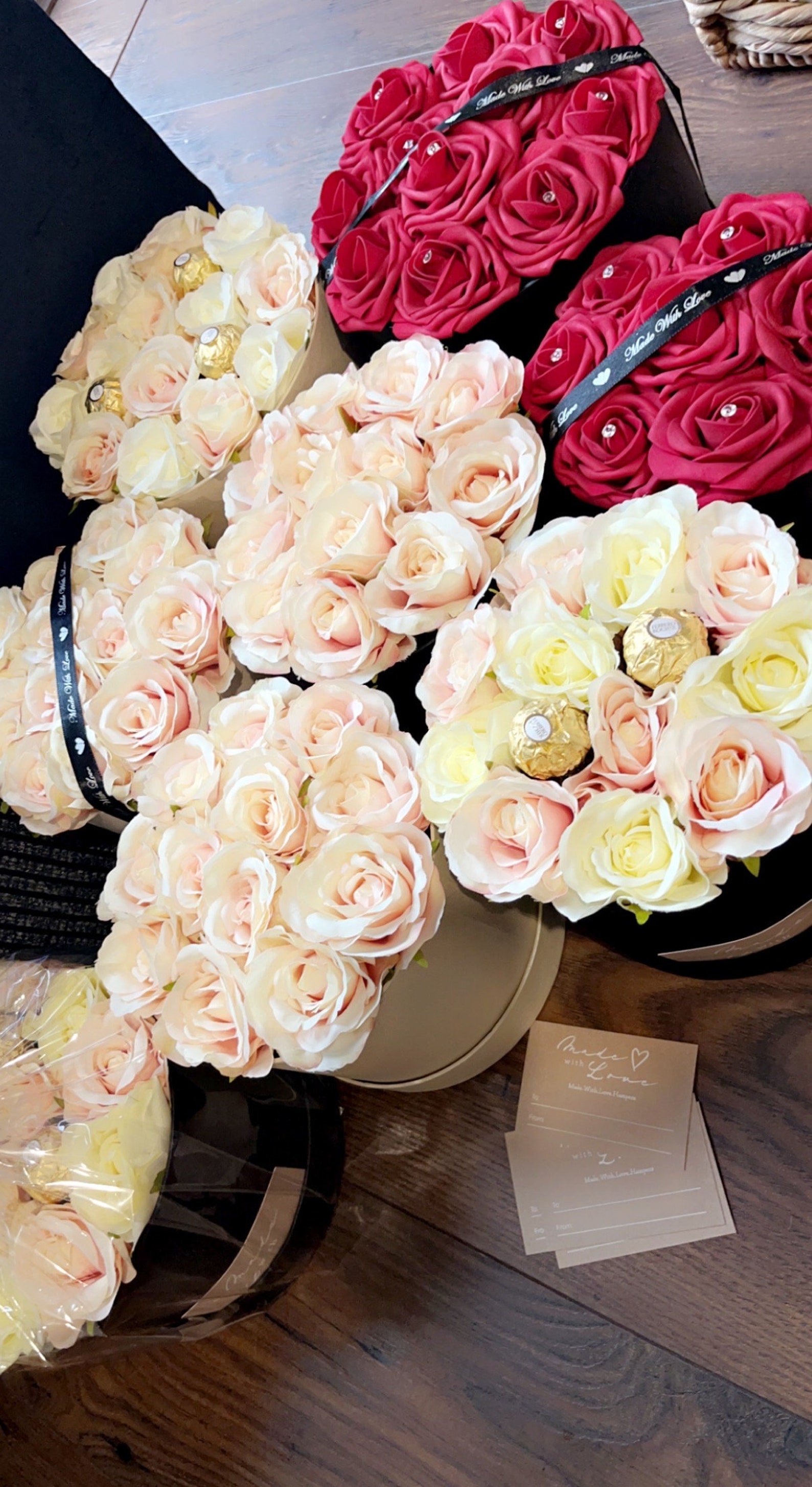 Bespoke Artifical Rose Flower Hatbox - Etsy