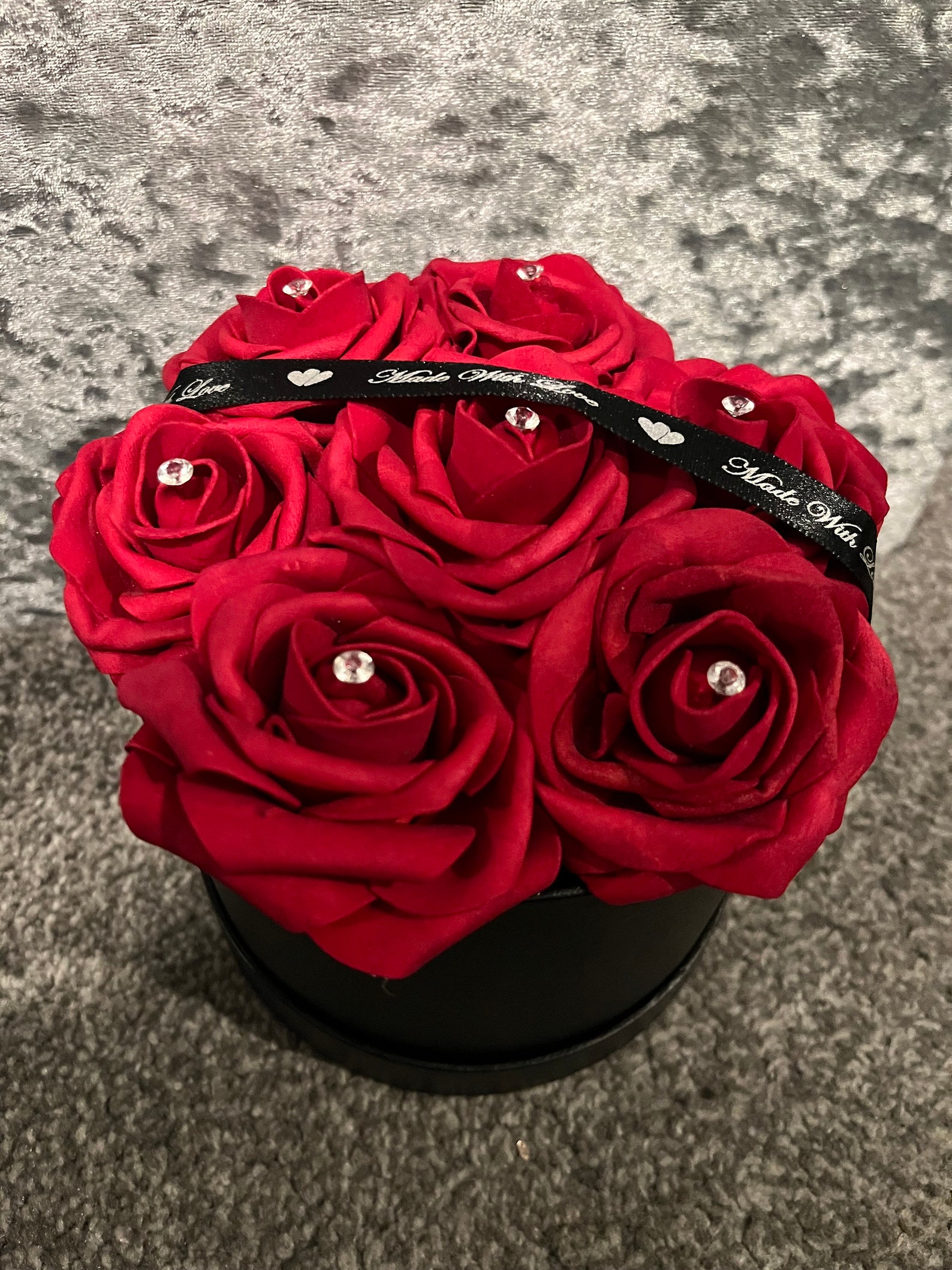 Bespoke Artifical Rose Flower Hatbox - Etsy