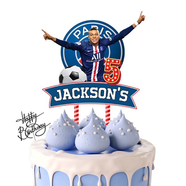 Kylian Mbappe Cake Topper - Etsy Ireland