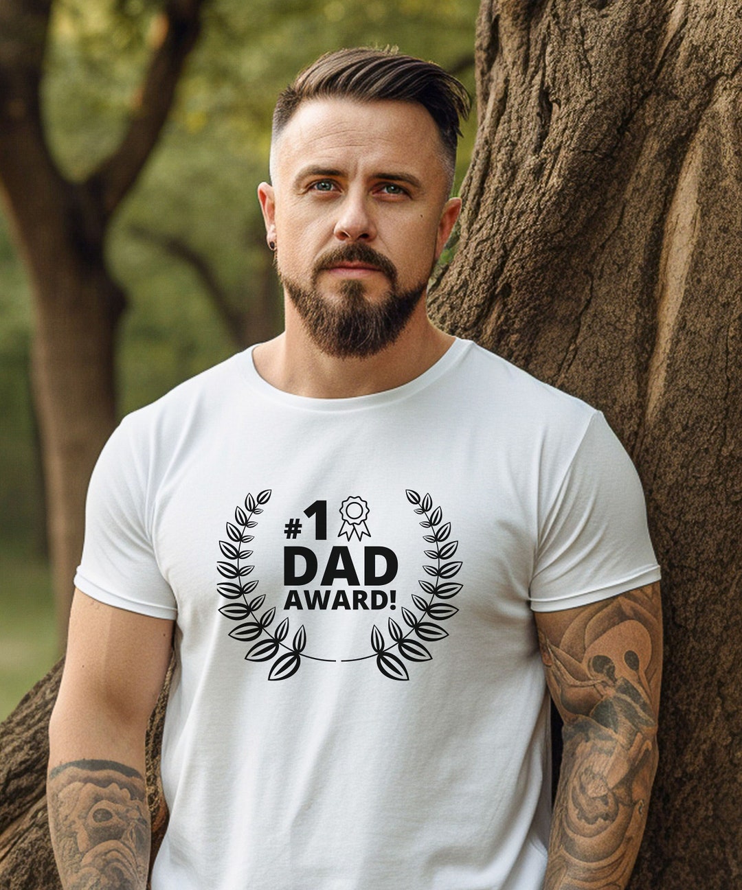 Number 1 Dad Award Fathers Day Gift Funny Shirt Men Dad - Etsy