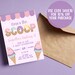 Editable Here's the Scoop Invitation, Ice Cream Party Invitation, All ...
