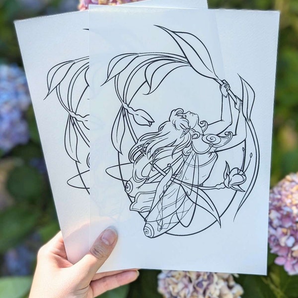 Portrait Coloring Page - Etsy
