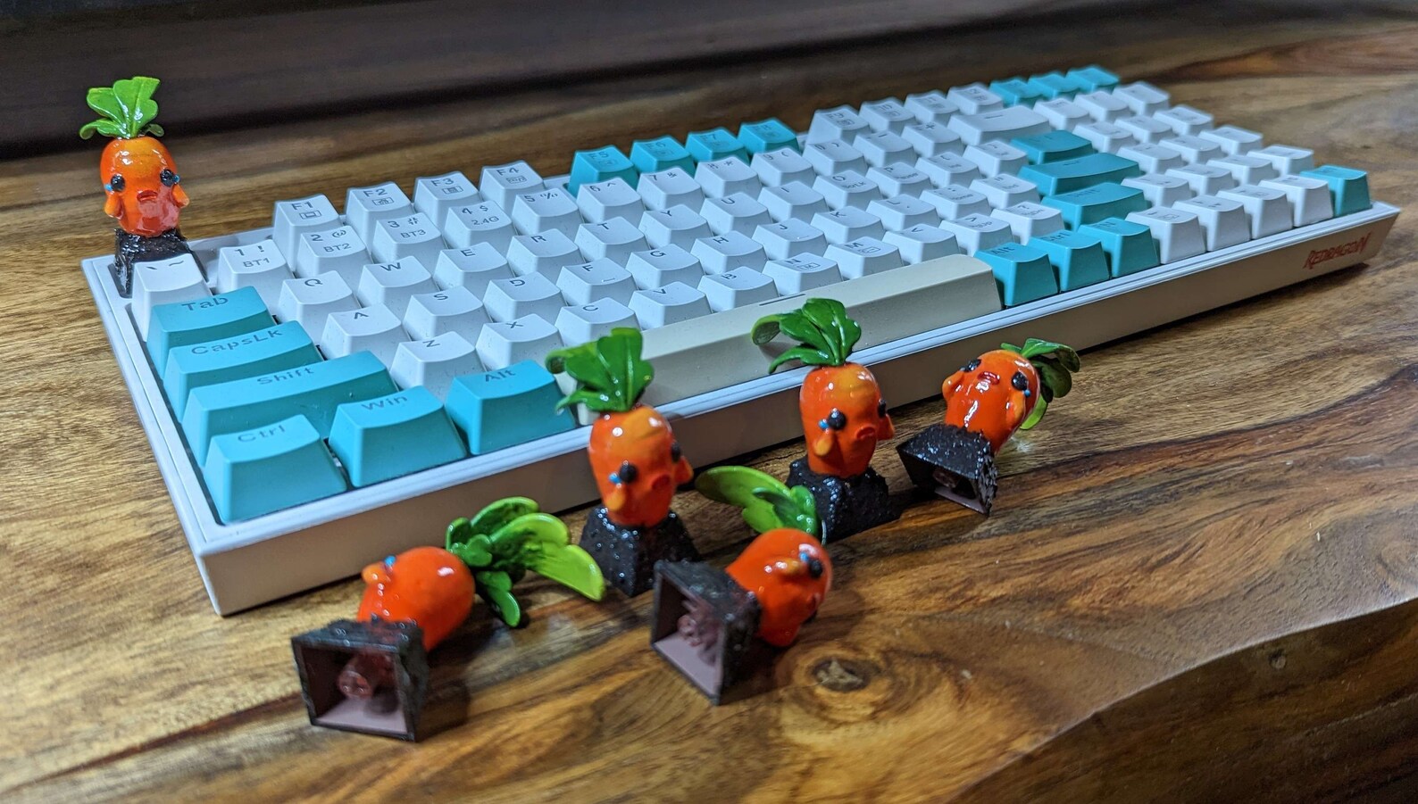 Kawaii Distressed Carrot Artisan Keycap - Etsy