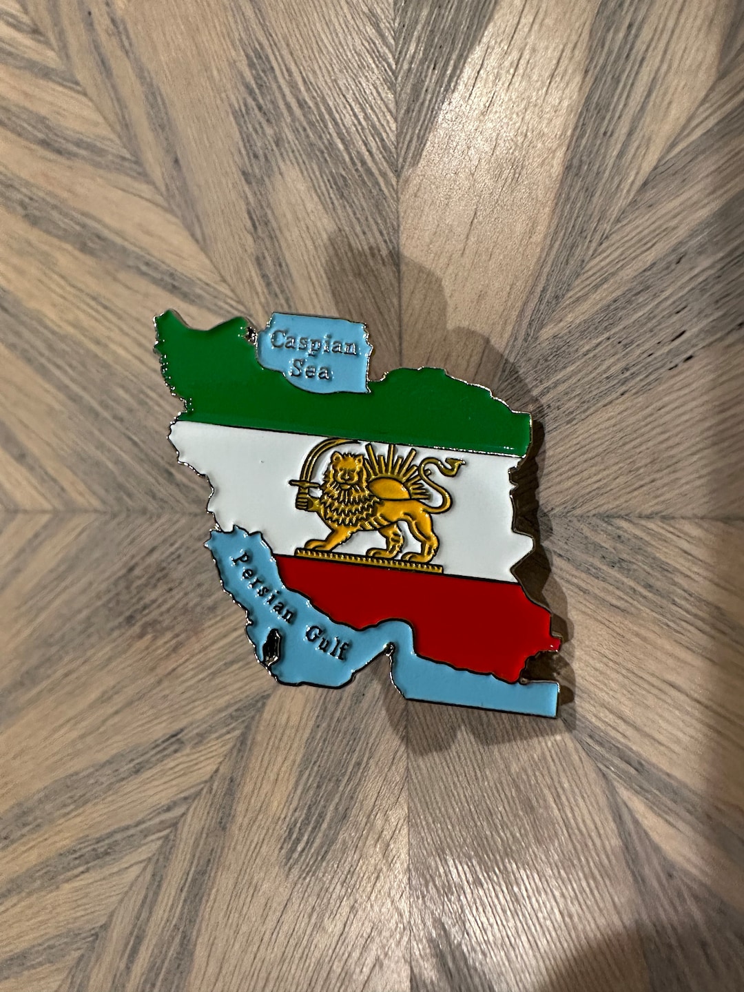 Iran Flag Pin - Persian Pin - Shir O Khorshid - Enamel - Etsy