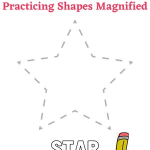 Practicing Shapes Worksheet - Etsy