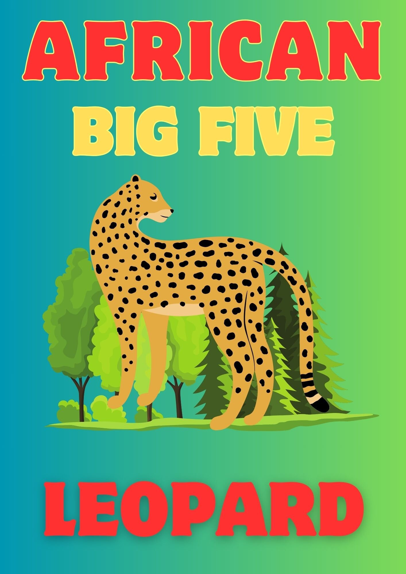 Preschool Educational Animal Learning Posters A4 Africa Big Five - Etsy