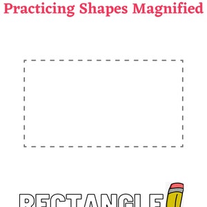 Practicing Shapes Worksheet - Etsy