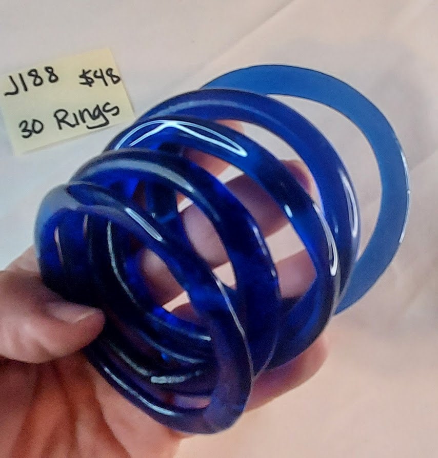 DIY J188 Recycled Glass Rings From Bottles, Add Beads, Shells, Bells ...