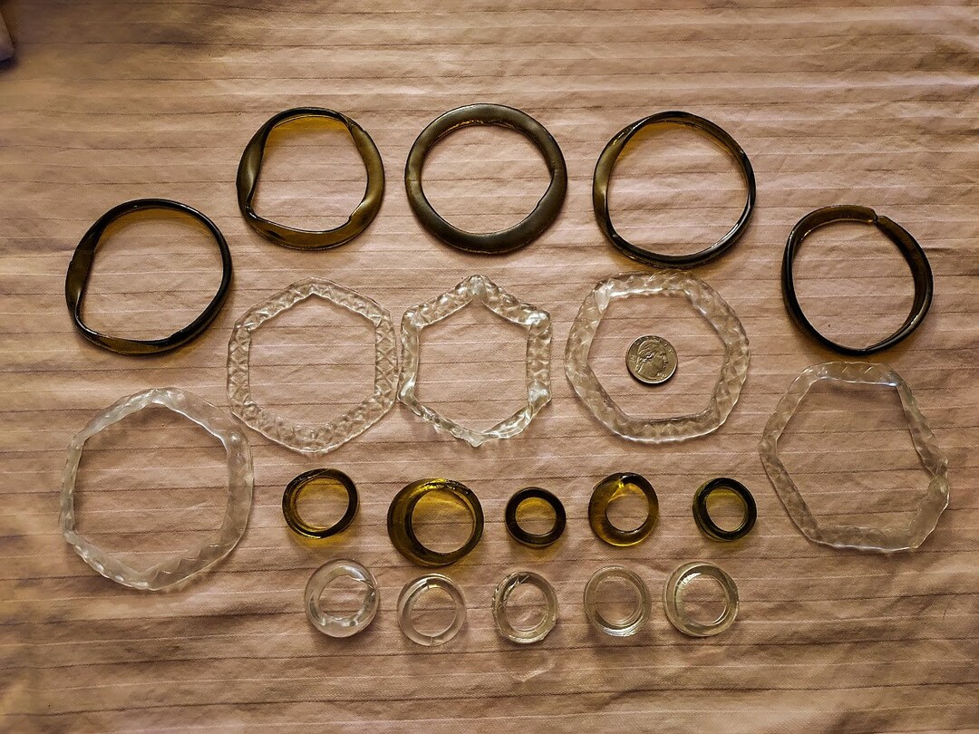 DIY J139 Glass Rings From Recycled Bottles, Yard, Garden, Patio Art ...