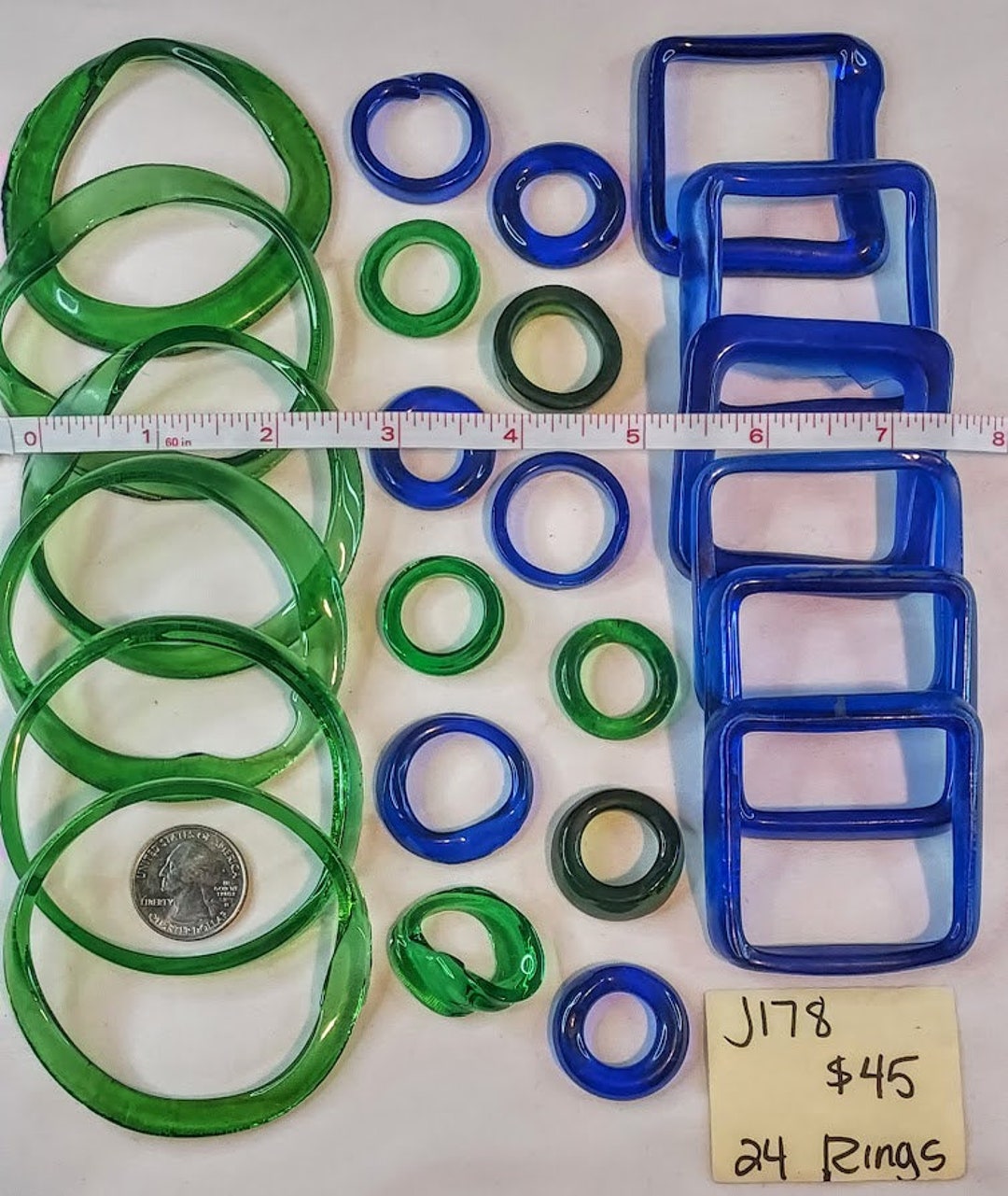 DIY J178 Recycled Rings From Bottles, Vases, Glasses, Thrift Store ...