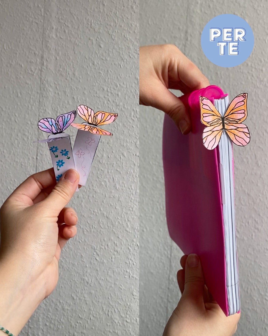 Butterfly Bookmarks, Printable Bookmarks, Handpainted Bookmarks, Gift ...