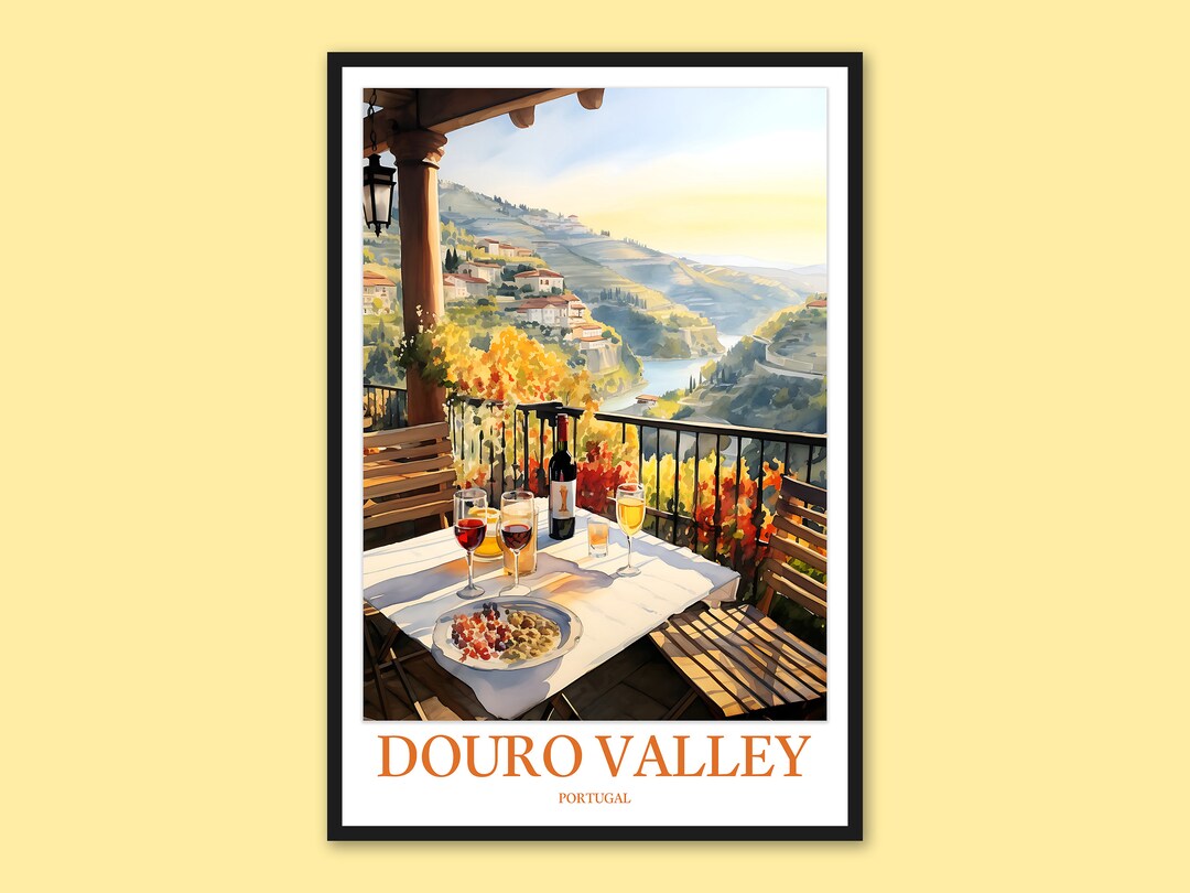Douro Valley Vineyard Print Douro Valley Travel Wall Art Douro Valley ...