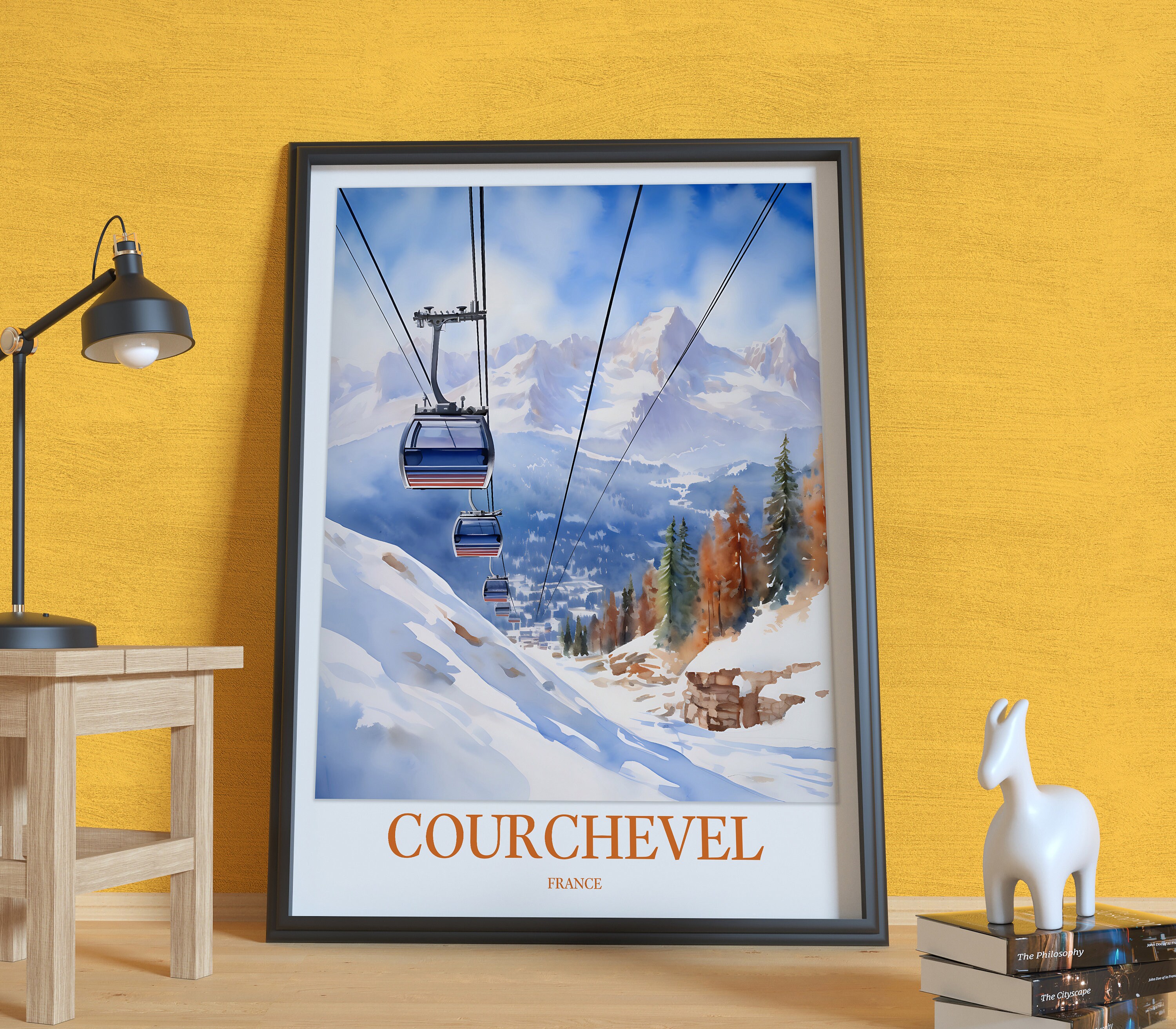 Courchevel Wall Art Courchevel Poster Courchevel Print Art Courchevel ...