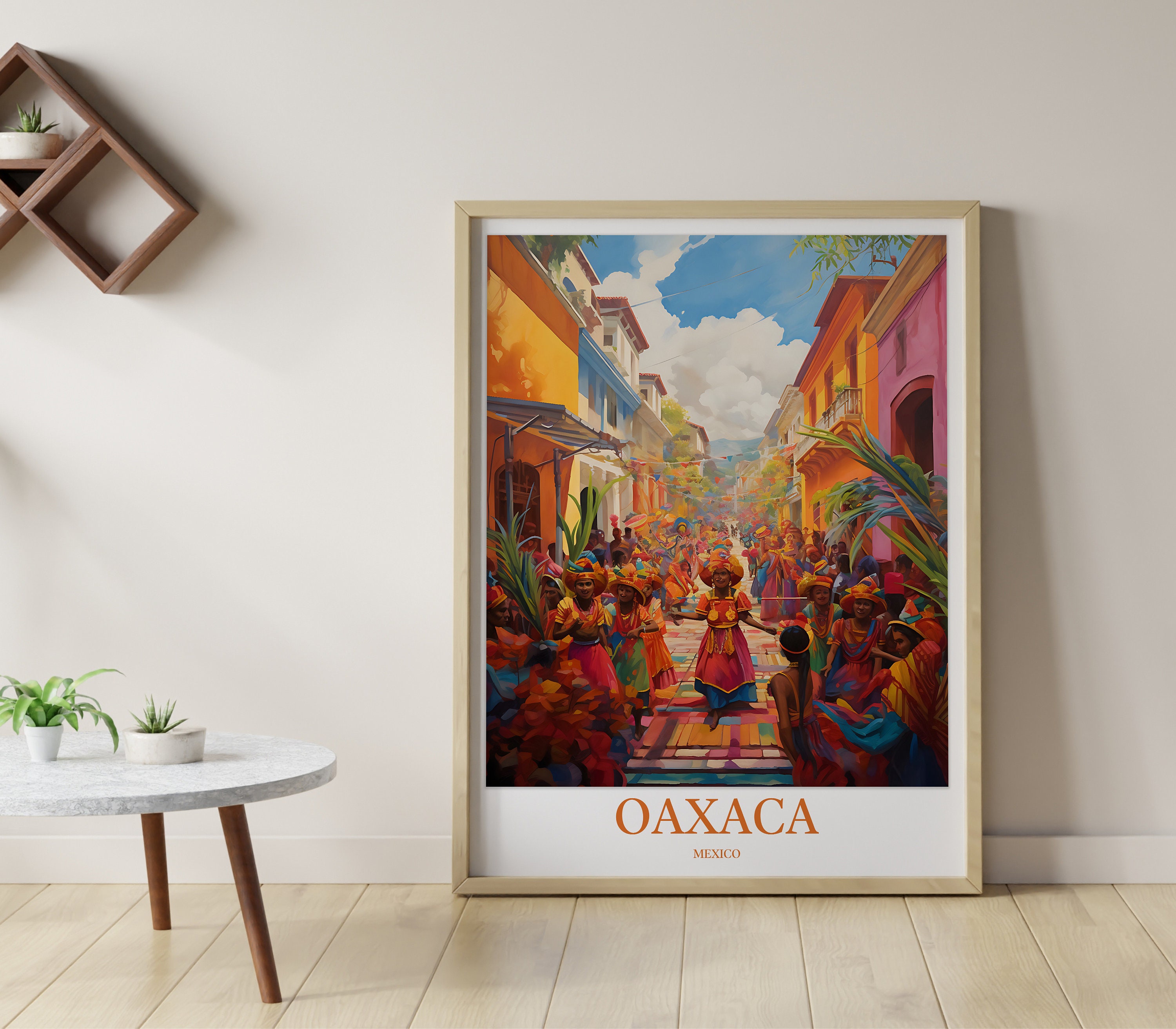 Oaxaca Wall Art Oaxaca Print Oaxaca City Poster Oaxaca Marimba Decor ...