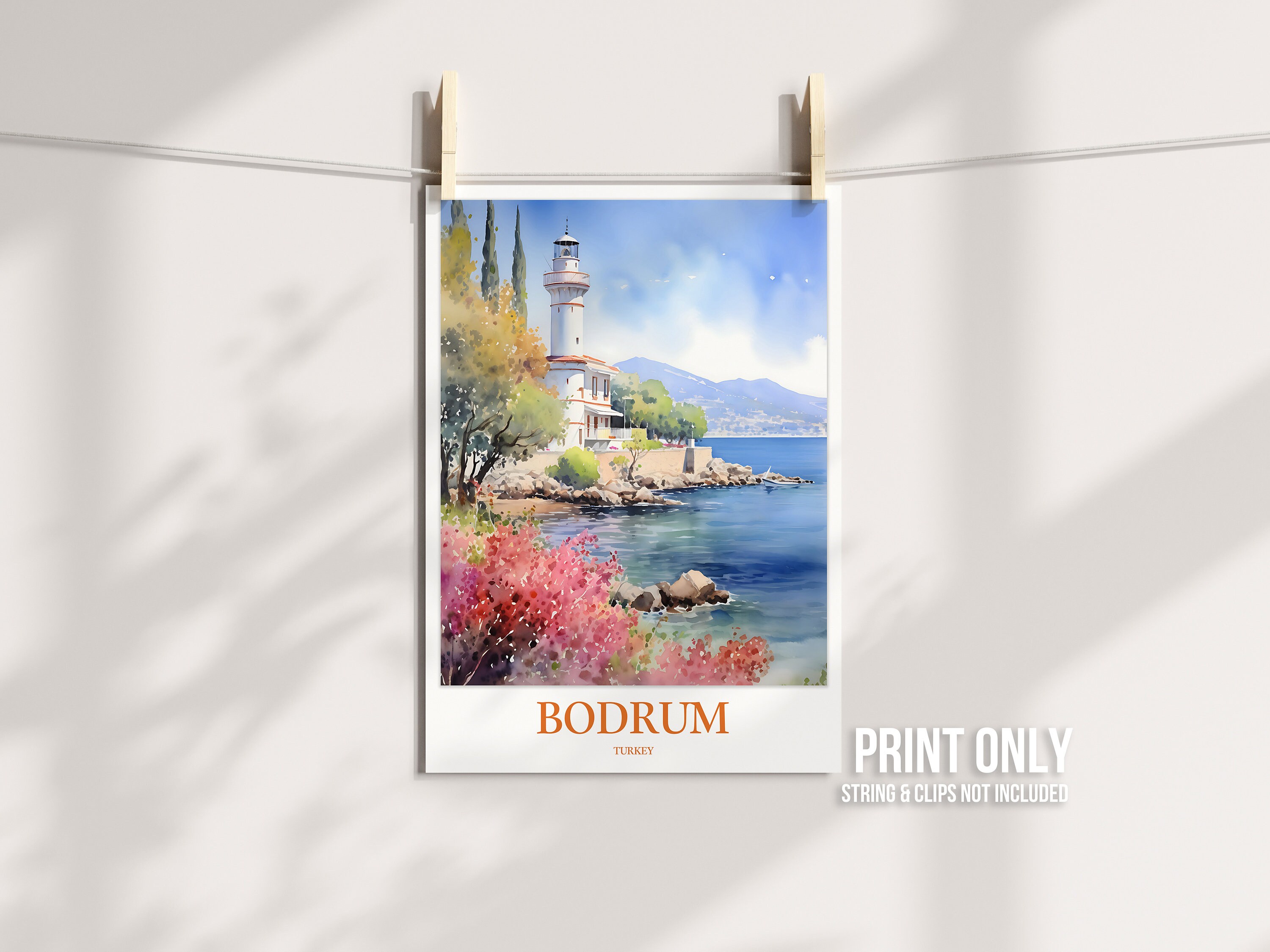 Bodrum Travel Wall Art Bodrum Print Art Bodrum Poster Bodrum Wall Art ...