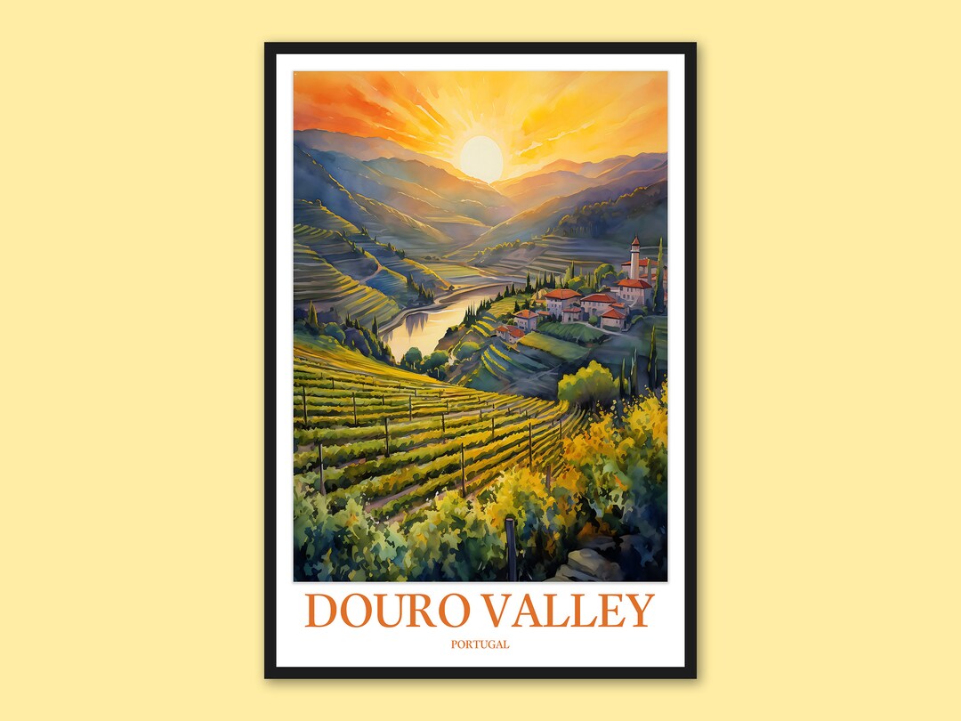 Douro Valley Wall Art Douro Valley Poster Douro Valley Vineyard Print ...