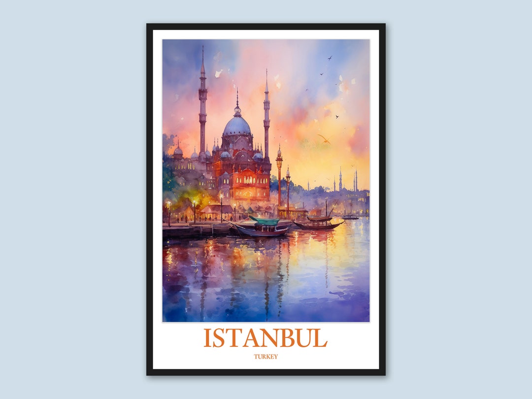 Istanbul Print Istanbul Wall Art Istanbul Poster Istanbul Wall Decor ...