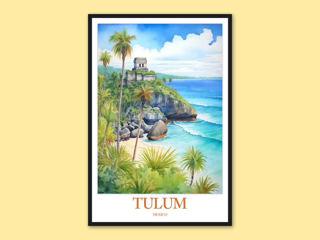 Tulum Wall Art Tulum Poster Tulum Print Tulum Travel Wall Art Tulum ...