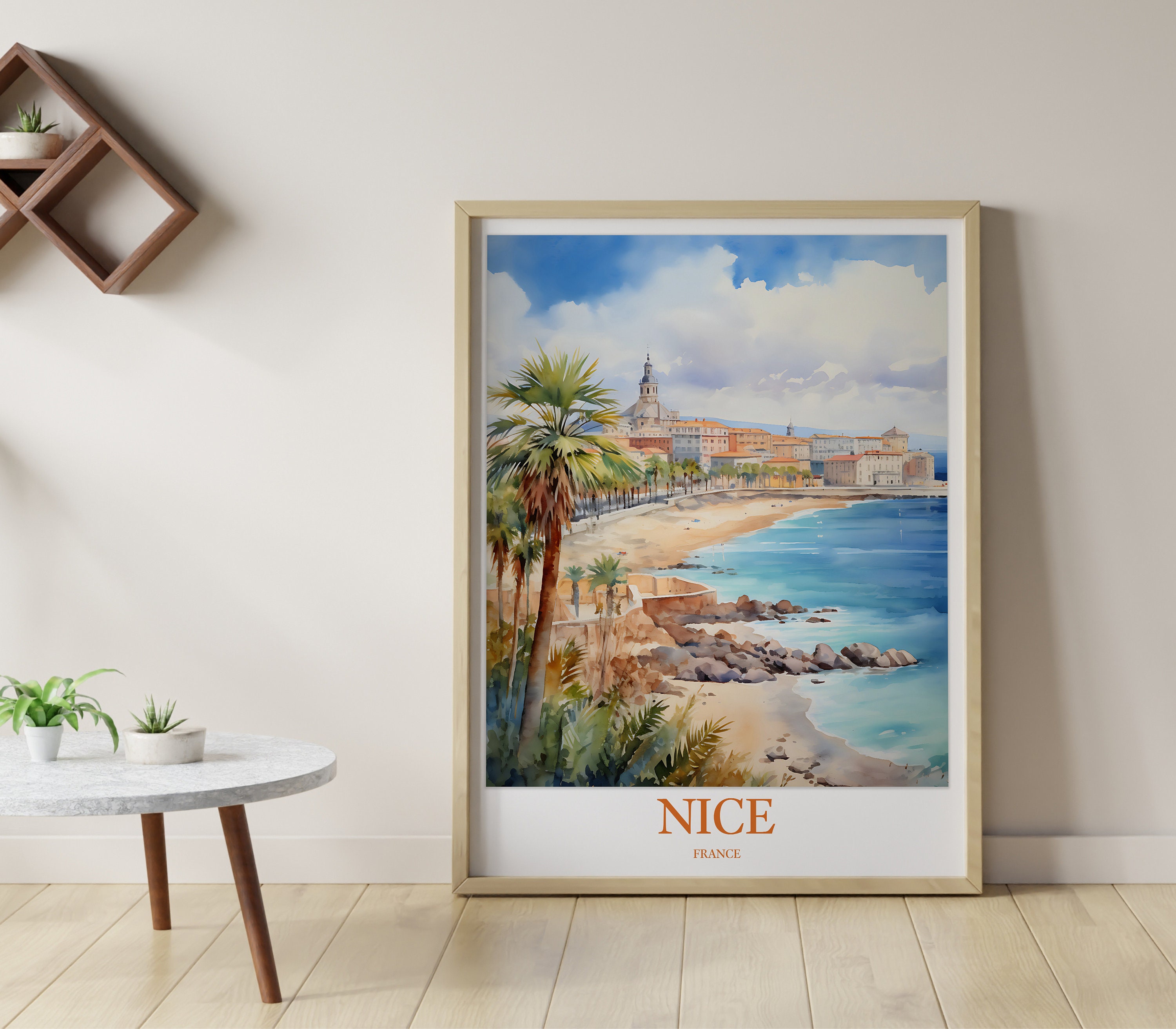 Nice Poster Nice Wall Art Nice Print Art Nice Wall Decor Nice Travel ...
