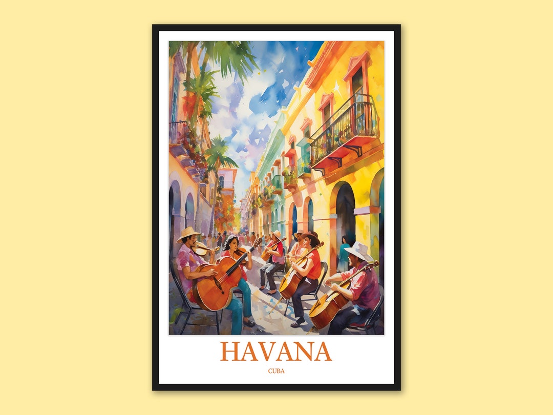 Havana Travel Wall Art Havana Poster Havana Wall Art Havana Print Art ...