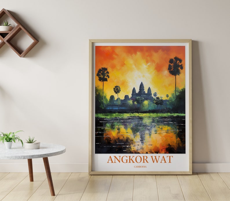 Angkor Wat Temple Wall Art Angkor Wat Poster Angkor Wat Print - Etsy