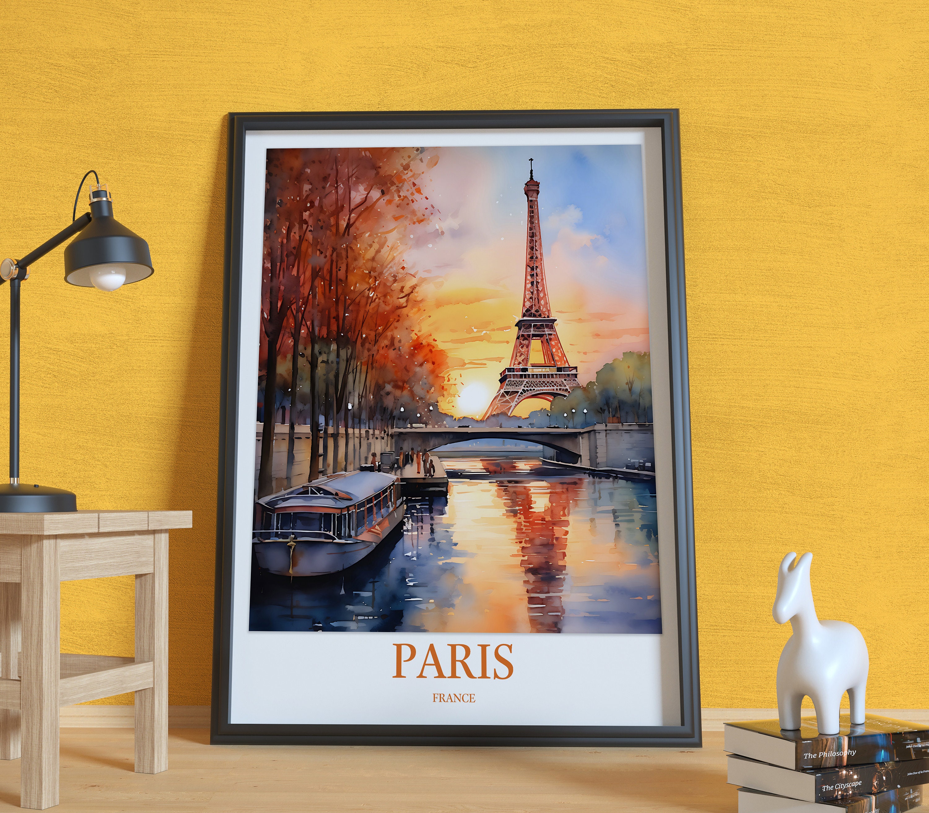 Paris Poster Paris Travel Wall Art Eiffel Paris Print Art Paris Wall ...