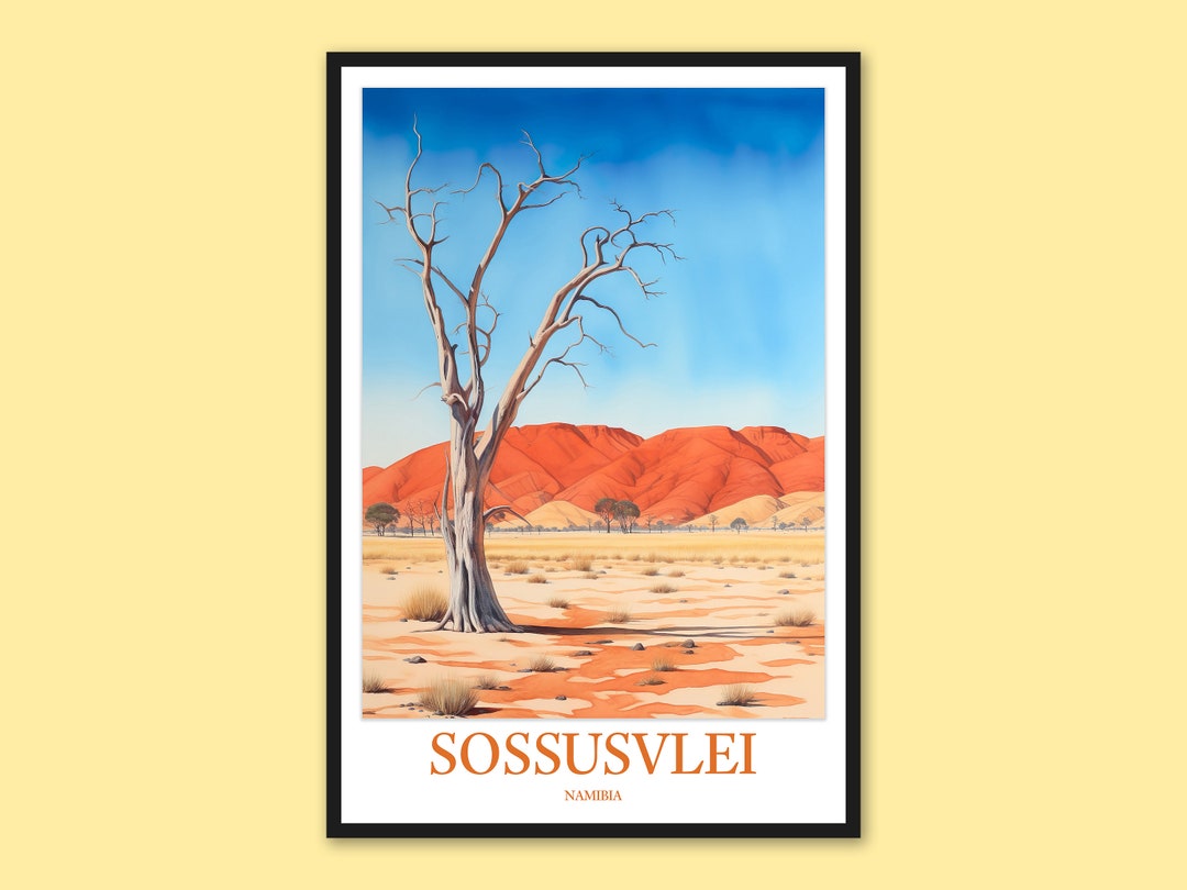 Sossusvlei Print Sossusvlei Travel Print Wall Art Sossusvlei Poster Sossusvlei Wall Decor ...