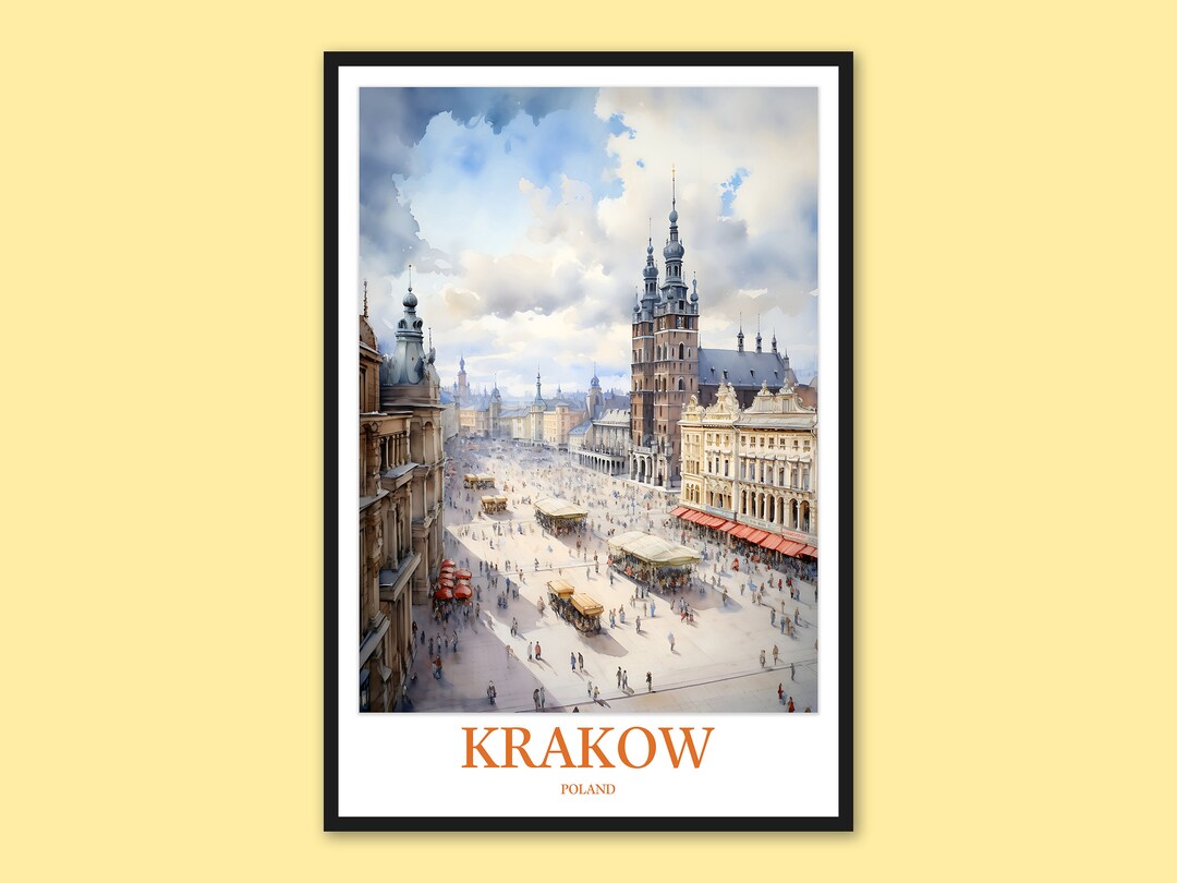 Krakow Print Krakow Wall Art Krakow Poster Krakow Decor Krakow Main ...